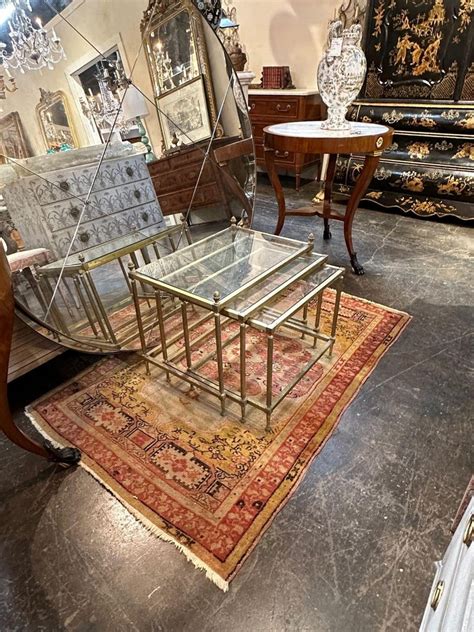 Set Of Three Vintage Italian Nesting Tables For Sale At 1stdibs