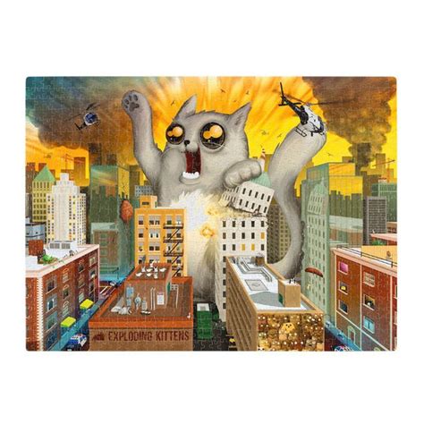 Exploding Kittens Puzzle Feline Of Unusual Size 1000pc Jigsaw Puzzle Metro Hobbies