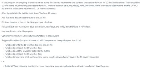 Solved In This Program We Are Going To Create Atxt File