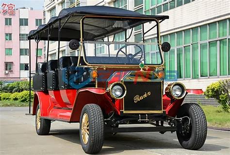 Luxury 4kw Ac Motor 8 Seater Four Row Electric Vintage Classic Car Golf