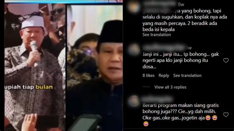 Hoaks Prabowo Tolak Janji Kampanye Naikkan Upah Guru