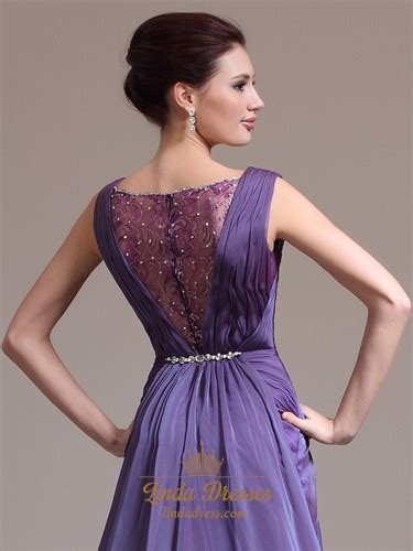 Skin Pink Chiffon A Line Halter V Neck Prom Dress With Pleated Bust