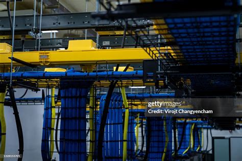 Overhead Fiber Optic And Utp Cable Routing System In Data Center High