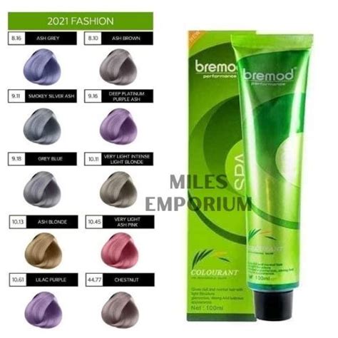 Bremod Hair Color Platinum Pastel Fashion Colors Ash Gray Ash