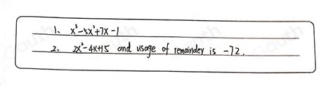 Solved PERFORMANCE TASK Directions Find The Quotient Of The Following