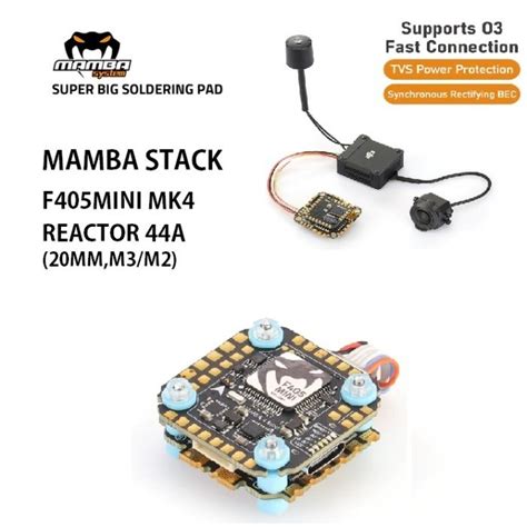 Jual DIATONE MAMBA MK4 F405MINI REACTOR 44A MINI FLIGHT CONTROL STACK