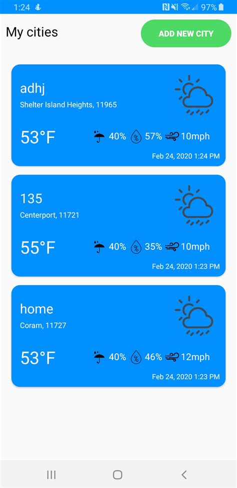 Java Recyclerview Adapter For Weather App Makes Api Calls For Each