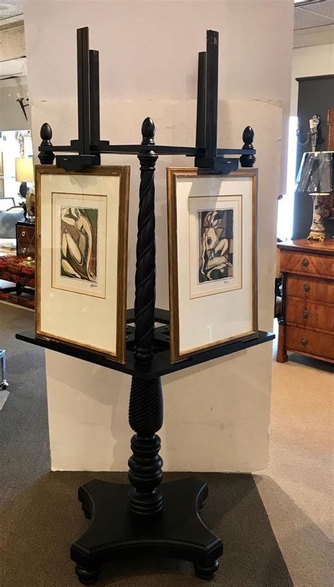 Atelier Ebonized Rotating Four Section Art Easel For Sale At 1stdibs Rotating Easel Rotating