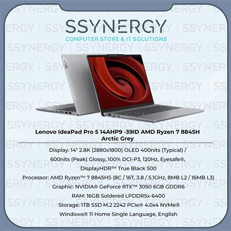 Jual Lenovo Ideapad Pro Ahp Id R Hs Rtx Gb Tb W Ohs Shopee Indonesia