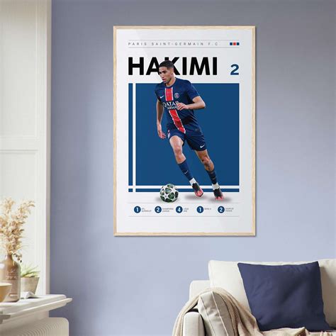 Achraf Hakimi Poster Sports Poster Football Player Poster Full Size Poster Ready To Hang