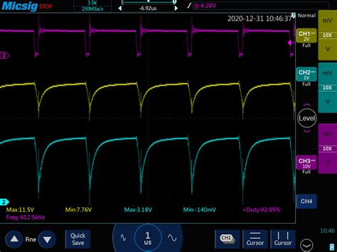 LM5160 Q1 Simulation Result Is Quite Different From The Measured