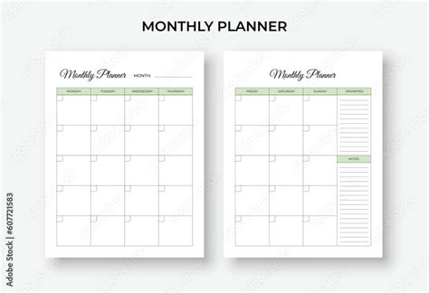 Monthly Calendar Checklist Hot Sex Picture