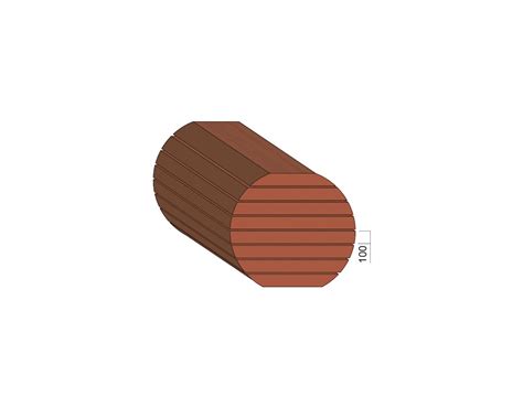 Bois En Plot Bille De Exotique 100 Mm