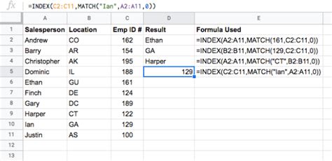 How To Use The MATCH Function In Google Sheets Sheetgo Blog
