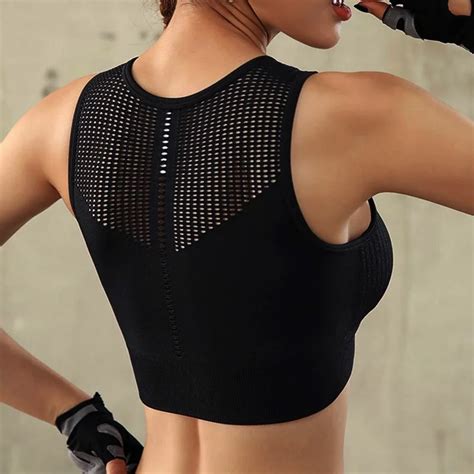 Women Yoga Crop Top Sports Bra Push Up Underwear Fitness Brassiere Bras