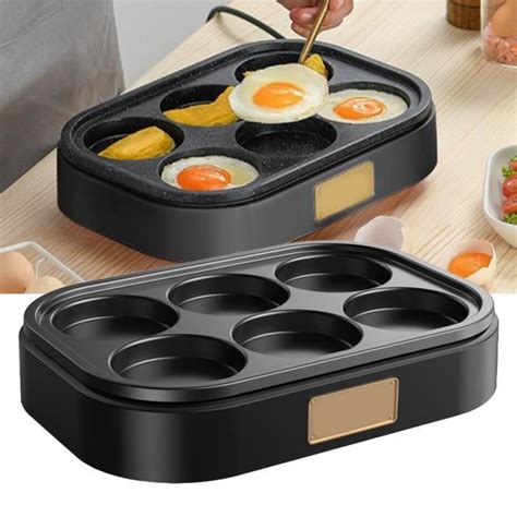 Qqmora poêle à œufs à 6 tasses Qqmora Poêle à œufs à 6 trous Poêle à