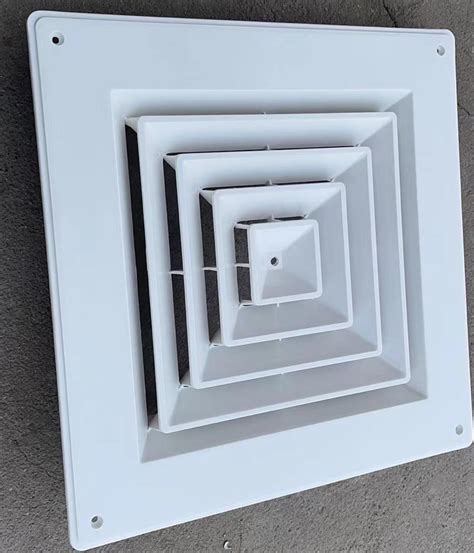 Abs Air Ceiling Square Diffuser 4 Way Supply Square Air Diffuser Air