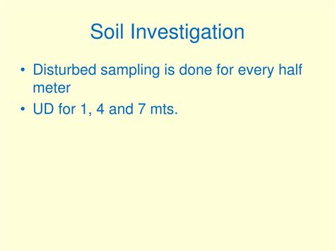 PPT EXECUTION OF SOIL INVESTIGATION AND FOUNDATION PowerPoint Presentation ID 226717