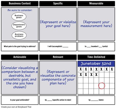 Smart Goals Excel Template
