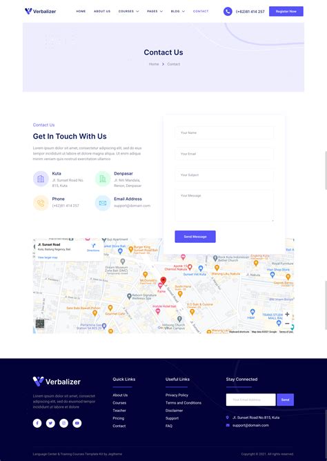 Verbalizer Language Courses Learning Center Elementor Template Kit