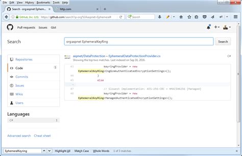 Security Where Is Asp Net Core Source Code For Ephemeralkeyring Class