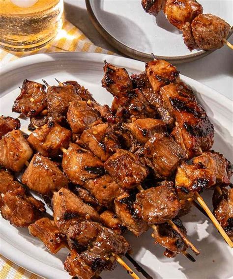 Grilled Pork Skewers Punchfork