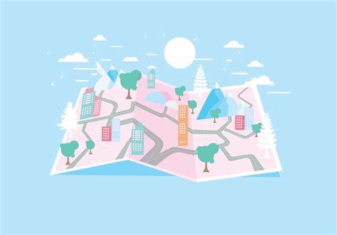 Карта вектор города