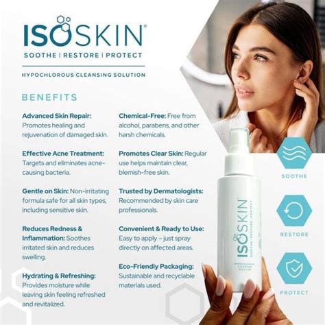 Isoclean Isoskin Hypochlorous Cleansing Solution Spray 525ml Beauty Kick