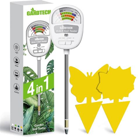 4 In 1 Soil Moisturelightnutrientsph Meter With 10 Sticky Traps