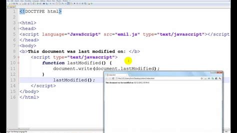 javascript tutorial 6 this site was last modified on youtube