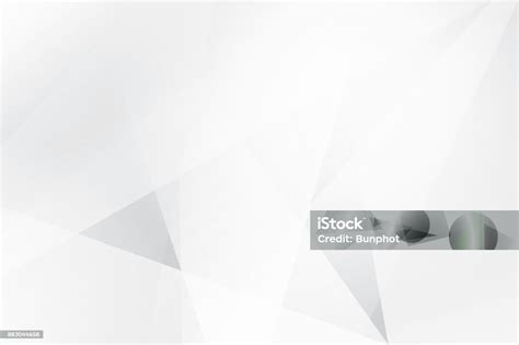추상적인 기하학적 흰색과 회색 배경 색상 벡터 일러스트 레이 션입니다 가상현실에 대한 스톡 벡터 아트 및 기타 이미지 가상현실 그라데이션 그림자 Istock