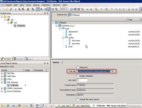 Step By Step 使用sap Business Objects Data Services将xml数据导入到sap Hana中