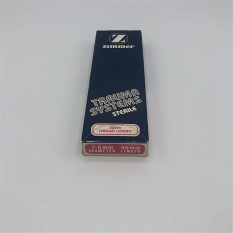 Zimmer 1146 45 32 Magna Fx Cannulated Bone Screw 70mm Diameter 45mm