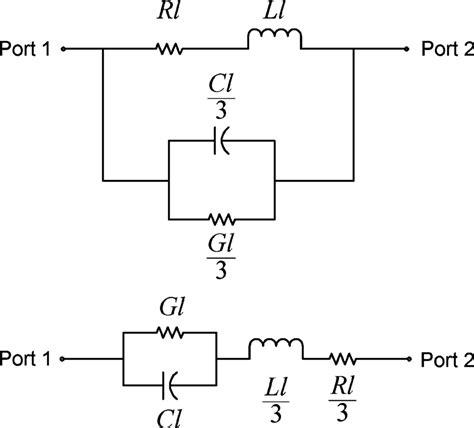 Second Order Transmission Line Circuit Models Of Top Inductor And Download Scientific