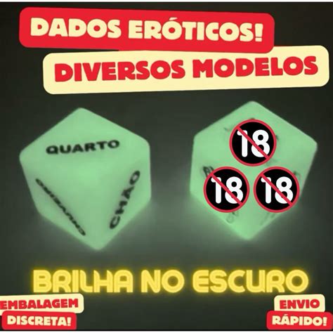 Dados Eróticos Posições Fluorescente Brilha No Escuro Jogo Erótico