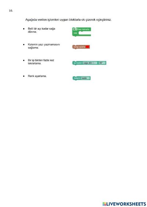 Blockly Games Test Online Exercise For Live Worksheets
