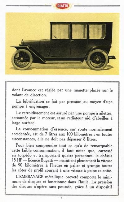 The Bugatti Revue 18 2 Diatto Brochure