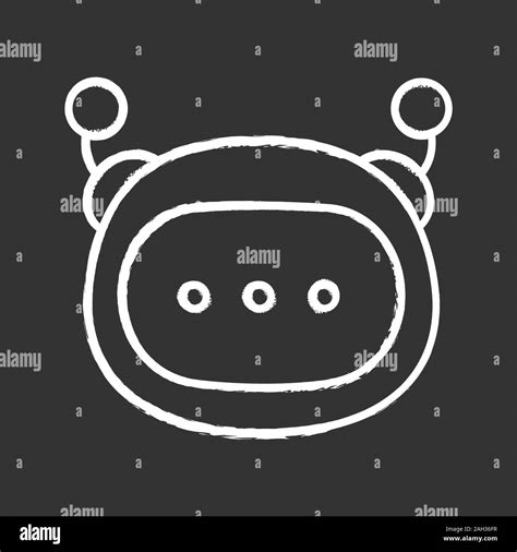 Chatbot Message Chalk Icon Chat Bot Artificial Conversational Entity