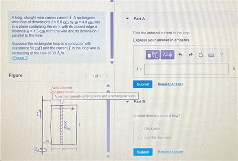 Solved A Long Straight Wire Carries Current I A