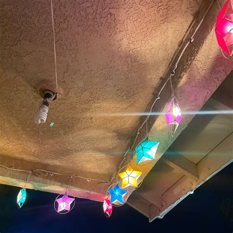 Colored Mini Parol Capiz String Lights Etsy