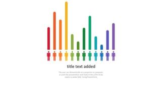 Rainbow Colored Bar Chart With People Google Slide Theme And Powerpoint