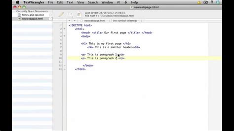 Beginner Html And Css Tutorial 3 Break Header Tags And Paragraphsmov Youtube