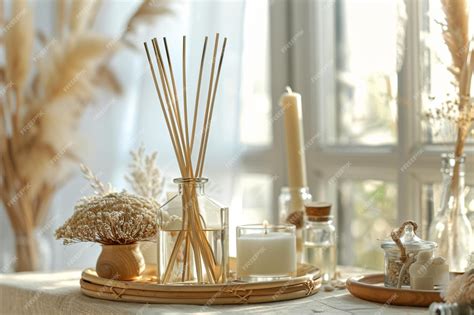 Premium Photo Home Fragrance Set Reed Diffusers