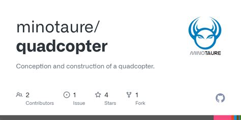 GitHub Minotaure Quadcopter Conception And Construction Of A Quadcopter