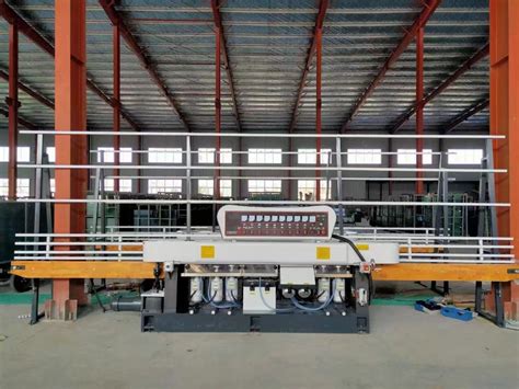 9 Motors Glass Straight Line Edging Grind Glass Edge Glass Processing