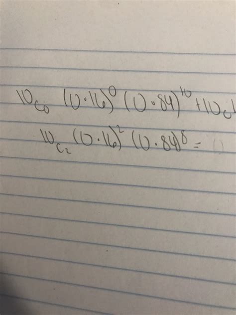 Solved What Is The “10c2” How Do You Find The Answer