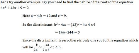 Discriminant Examples