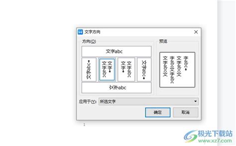 wps文档怎么让文字竖着打下来 wps文档将文字方向设置为竖向的方法 极光下载站