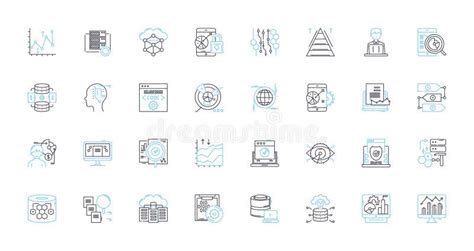 Social Presence Linear Icons Set Engagement Community Connectivity