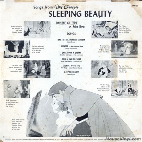 Songs From Walt Disneys Sleeping Beauty By Disneyland Records Disney